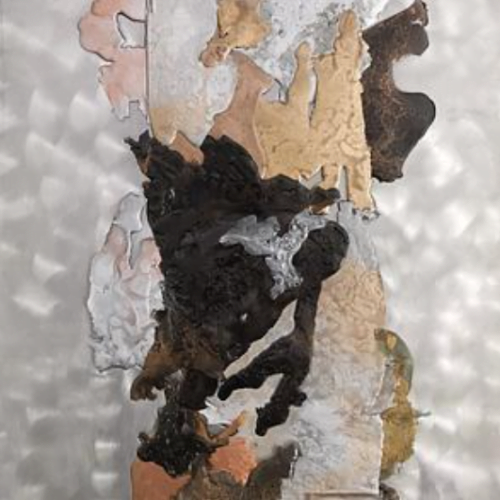 Heavy Metallica - Mineral Inspired Resin Art on Metal - Resin Deluxe